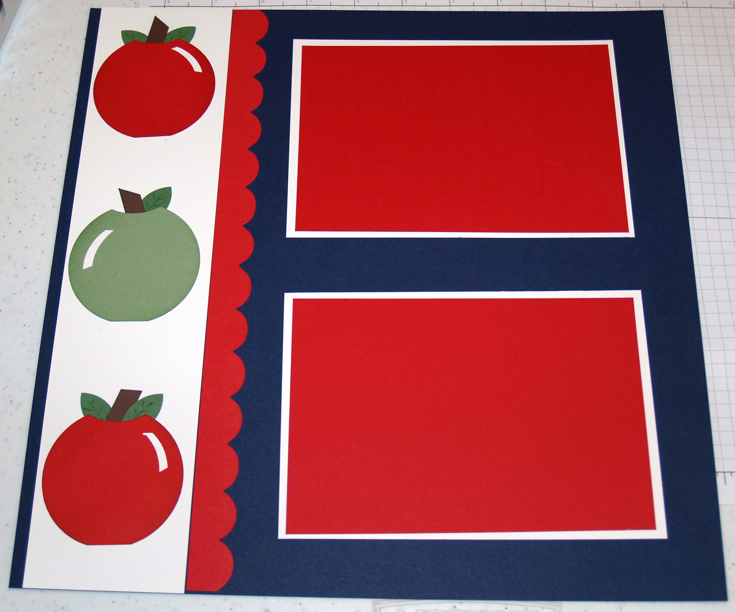 Apple Scrapbook Layout – Kathy's Stamping World